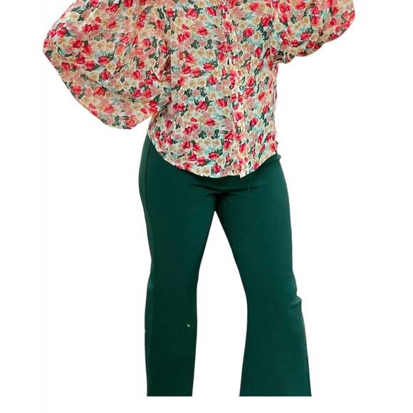 TREND:NOTES | Tops | New Trendnotes Isabella Puff Sleeves Blouse In ...